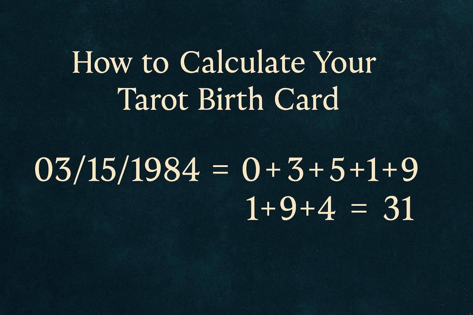 Tarot Birth Cards: 22 Powerful Truths About Your Life Path